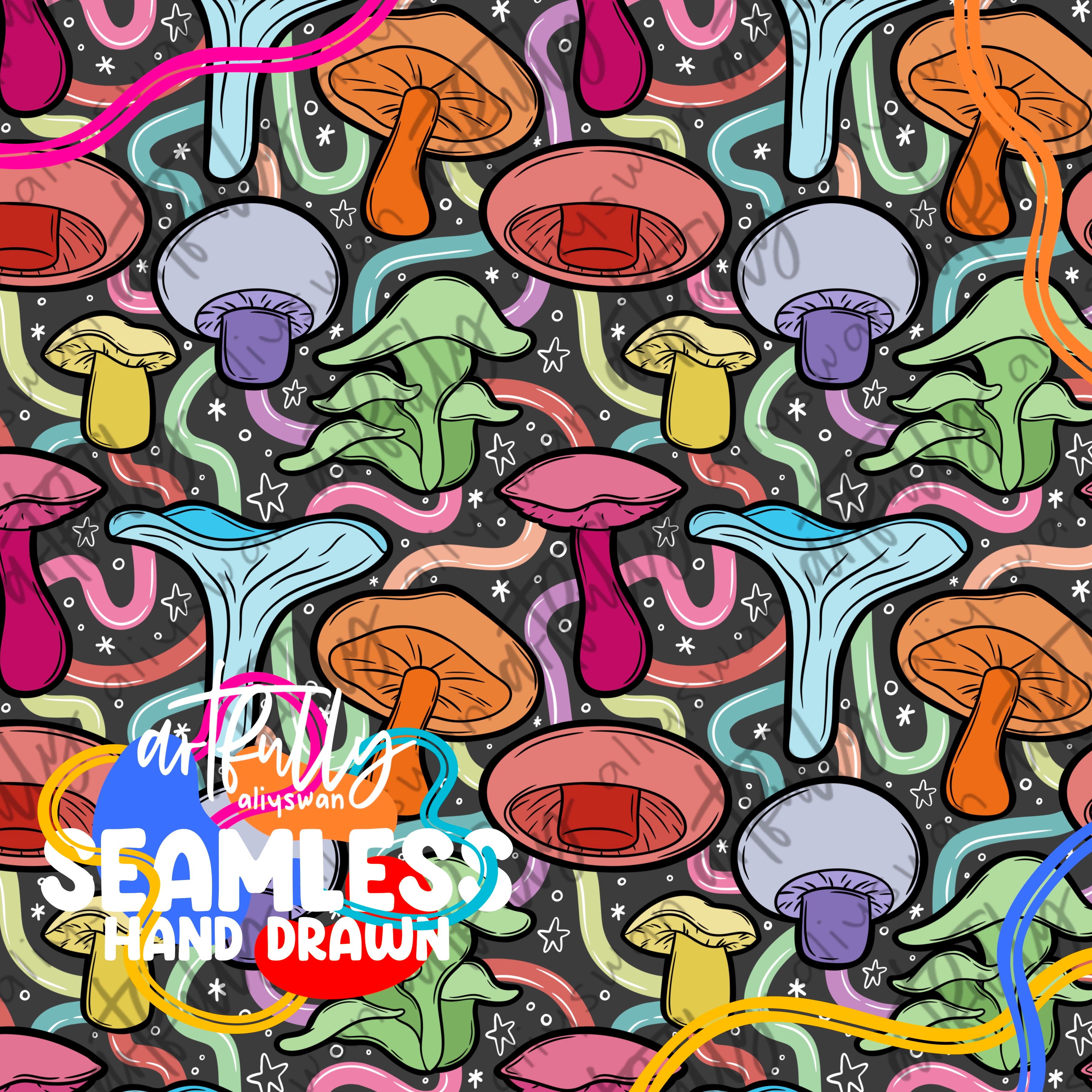 Pride Mushrooms File - MULTIPLE OPTIONS – Artfully Aliyswan