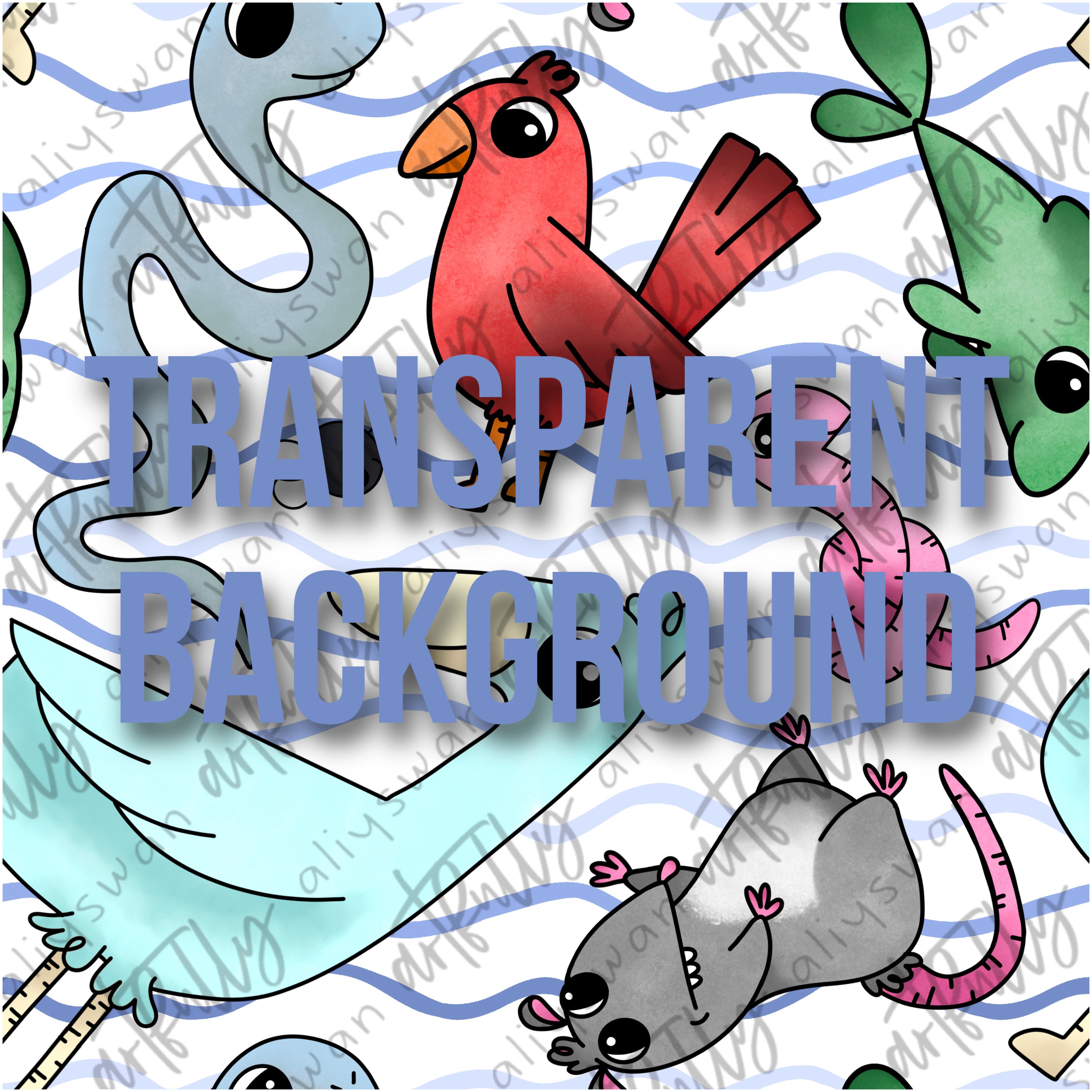 Pond Pals TRANSPARENT Seamless File – Artfully Aliyswan